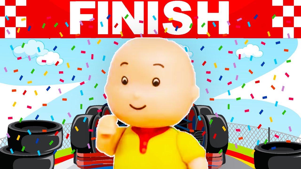Caillou and the Car Race | Caillou Cartoon - YouTube