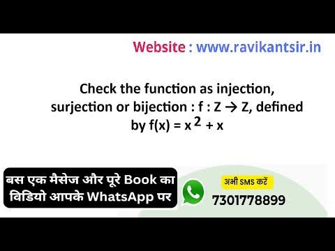 Classify the following functions as injection,surjection or bijection:f ...