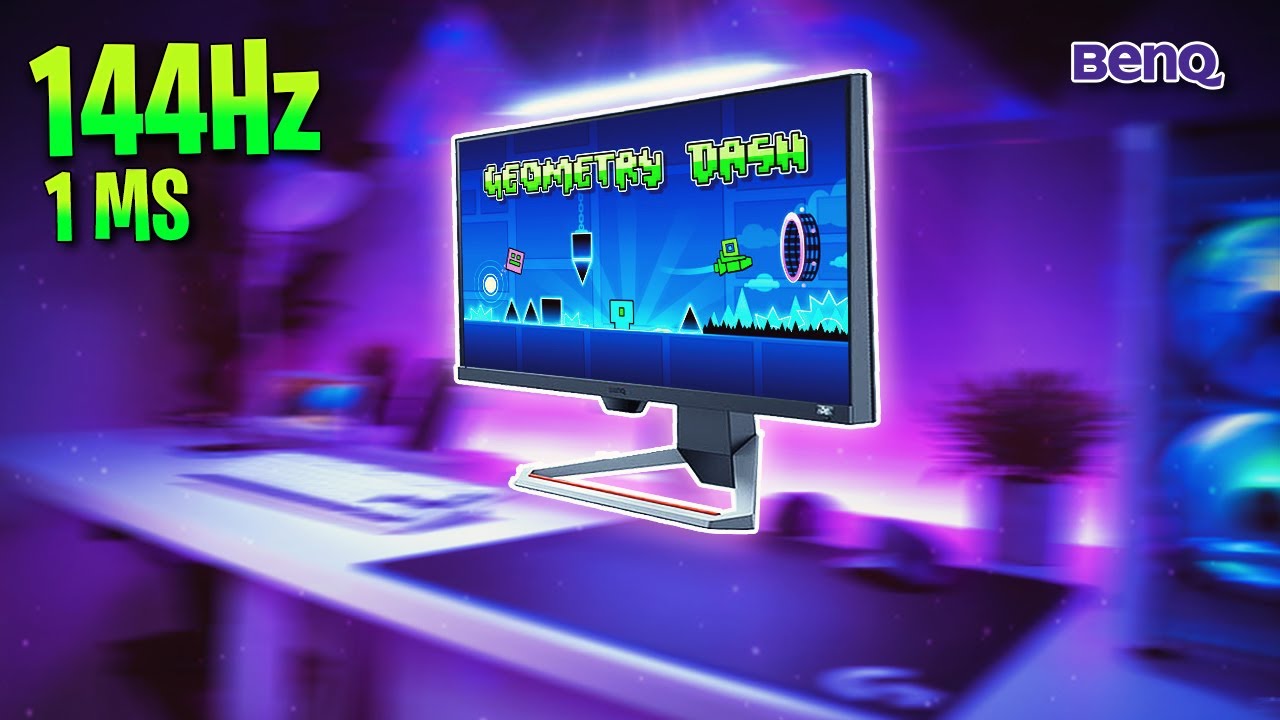 IS THIS THE NEW BEST 144HZ MONITOR FOR GEOMETRY DASH? (BENQ MOBIUZ ...
