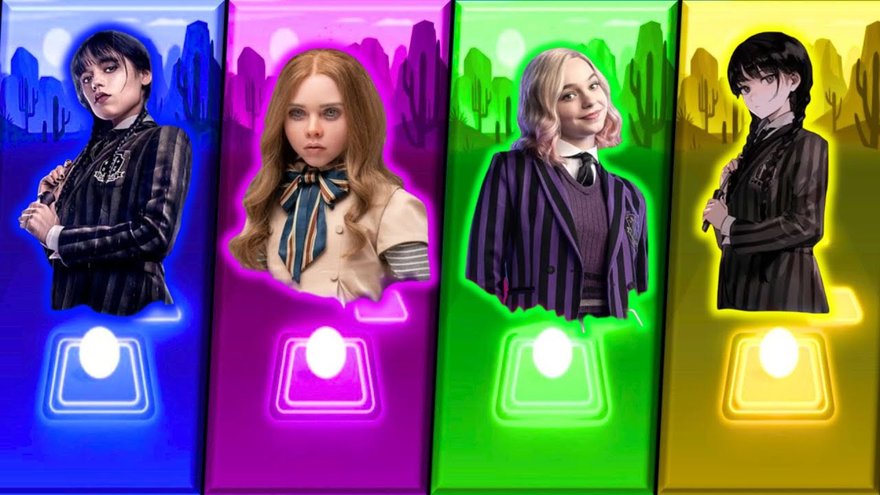 WEDNESDAY ADDAMS vs ENID SINCLAR vs M3GAN vs WEDNESDAY ANIME | Tiles ...