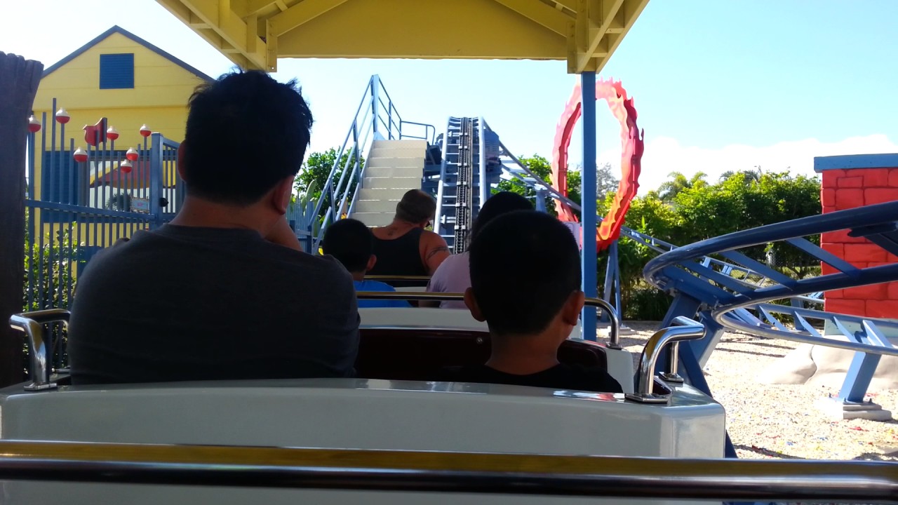 SEAWORLD- Spongebob's Boating School Blast (Roller Coaster) - YouTube