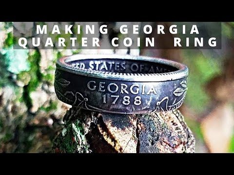 Coin Ring Making: Georgia Quarter Coin Ring Episode: New Creation Rings ...