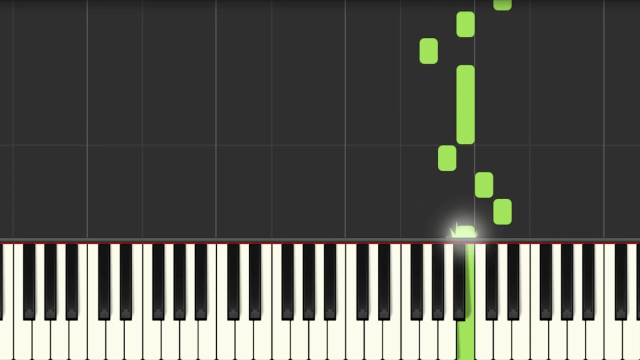 Jerusalem Hubert Parry [Easy Piano Tutorial] (Synthesia) Right Hand ...