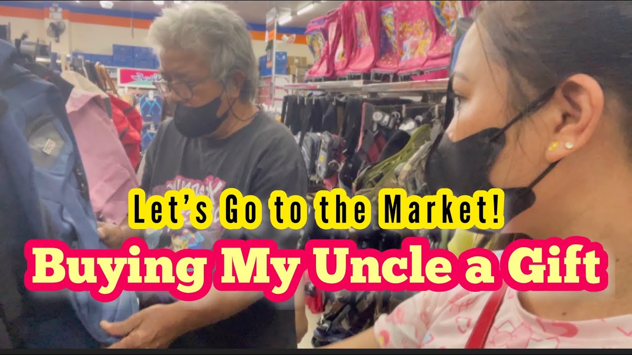 PINAS VLOG #11: BUYING GIFT FOR MY UNCLE IN THE MARKET! Ano mapapamili ...