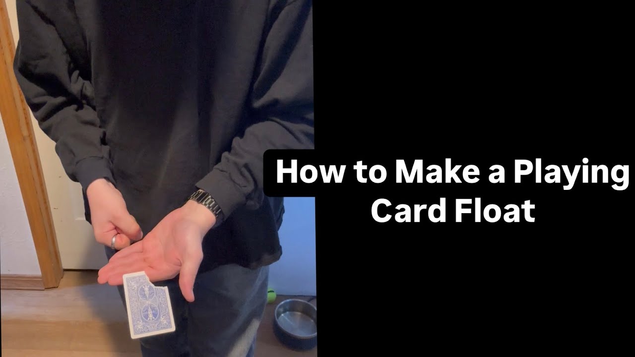 How to make any card float magically; Easy Tutorial - YouTube