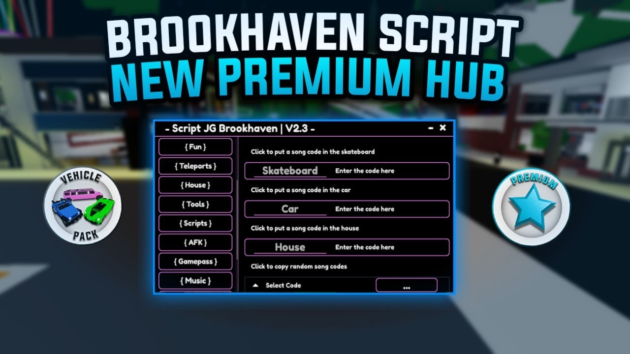 Brookhaven Script Premium New Hub Gamepass Unlock No Key | Shife - YouTube