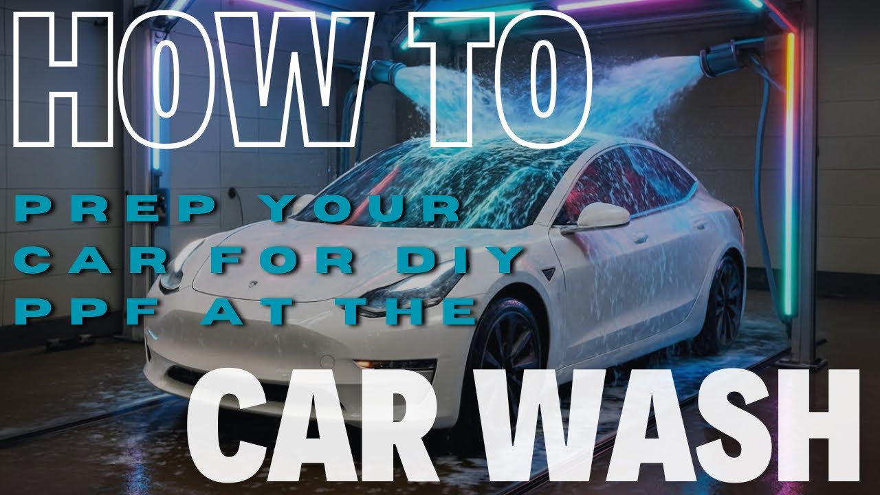 How to wash car for DIY PPF at car wash - YouTube