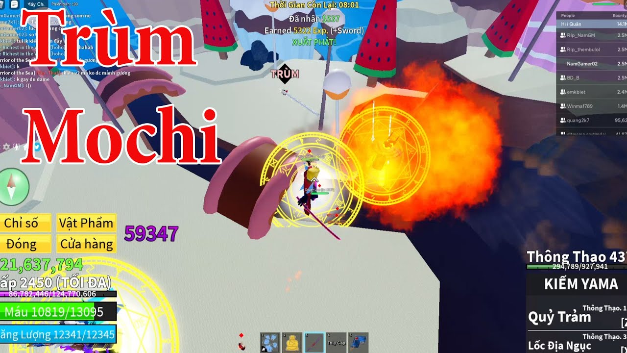 Blox Fruits Thử Thách Đi Raid Mochi Với Ae Fan - YouTube