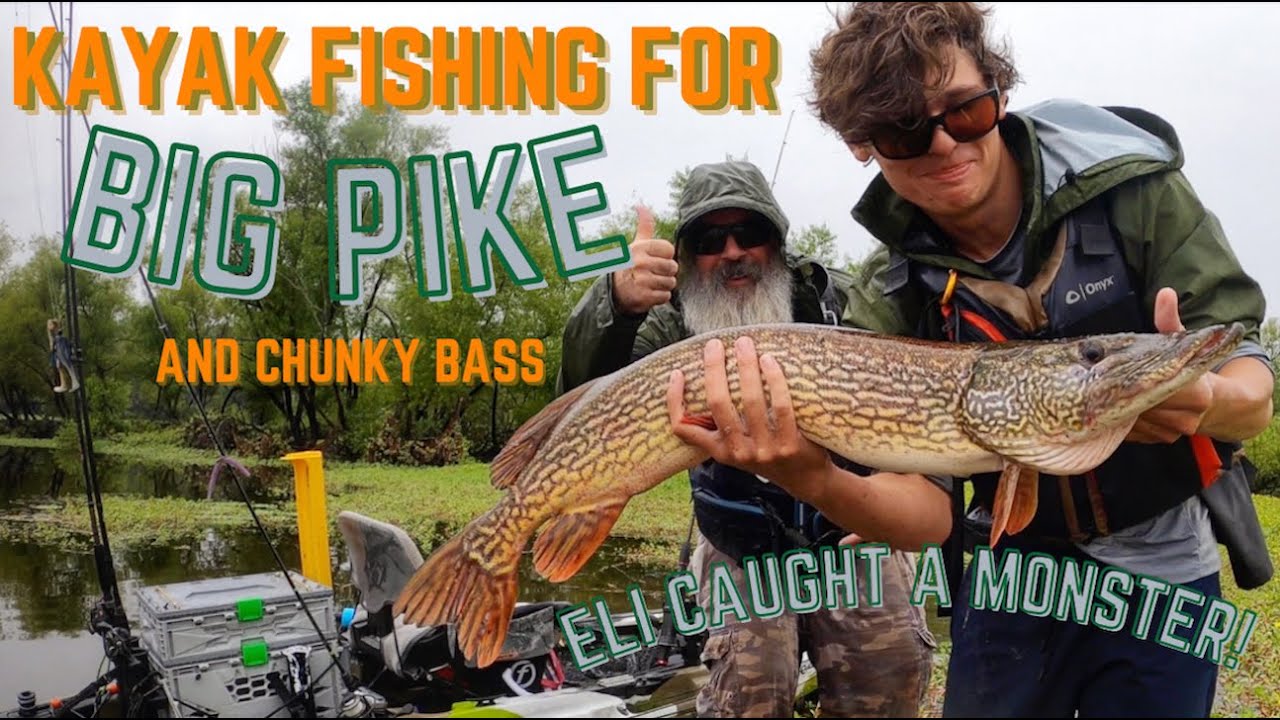 Kayak Fishing for Big Northern Pike in Urban New Jersey (Featuring Eli ...
