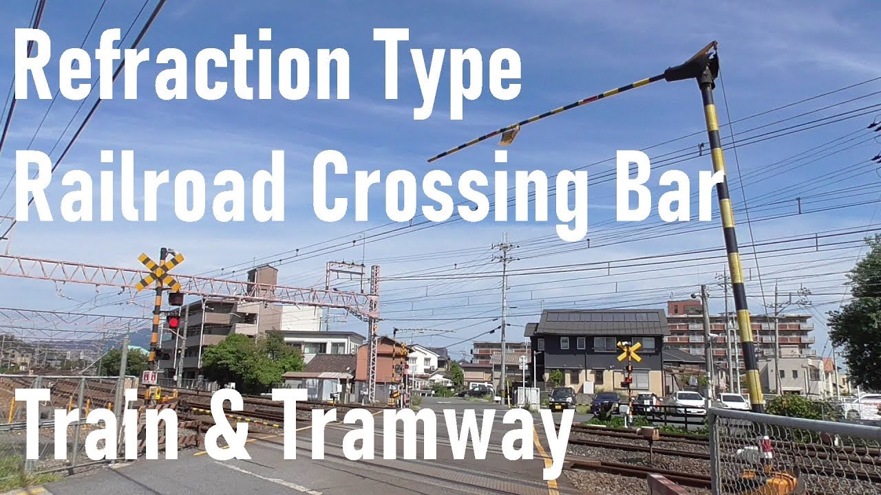 Folding Railroad Crossing Bar, Train and Tramway in Japan - YouTube