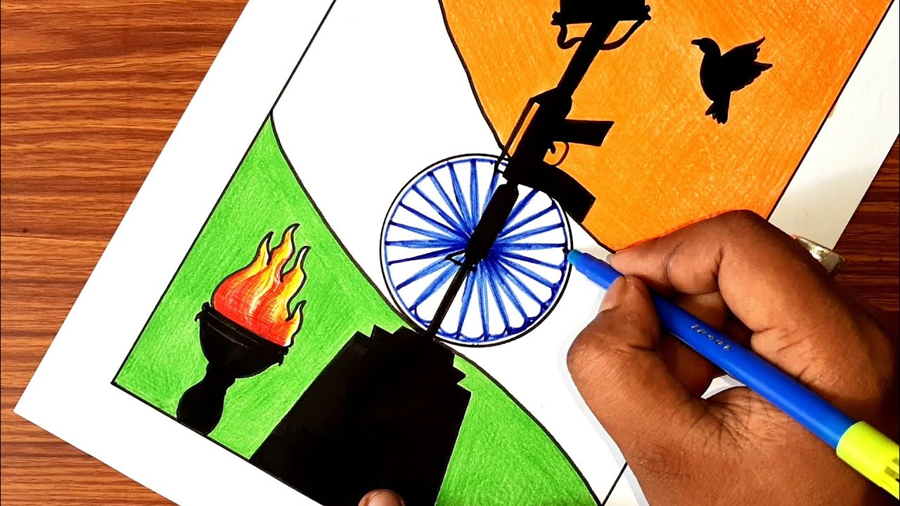 Independence Day drawing of INDIA 🇮🇳 // 15th AUGUST special drawing for ...