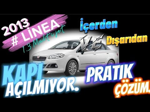 Biz yaptık oldu. Pratik çözüm.Araç sağ arka kapı ne içerden ne dışarıdan açılmıyor.Linea 1.3Multijet