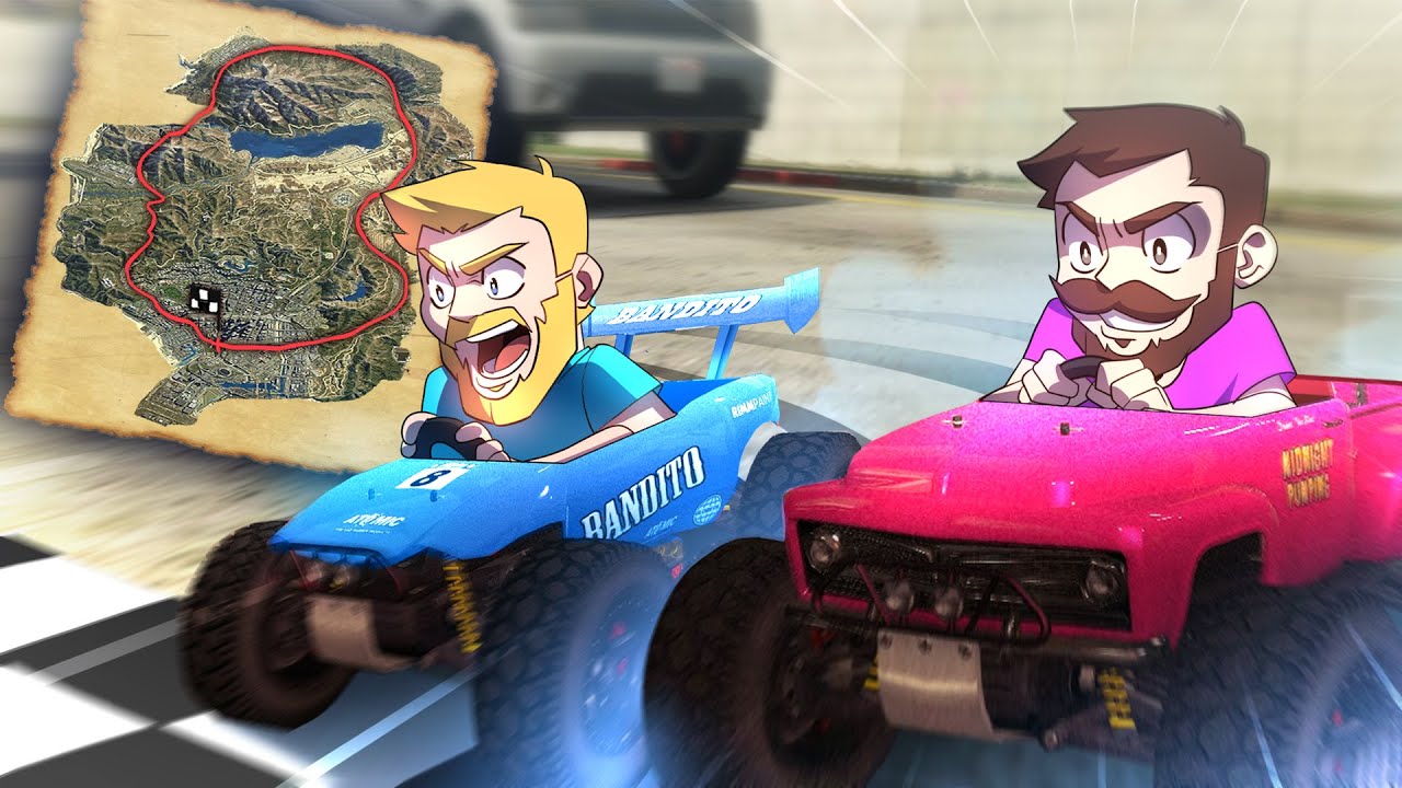 Racing Around The ENTIRE Map In RC Cars On GTA 5! - YouTube
