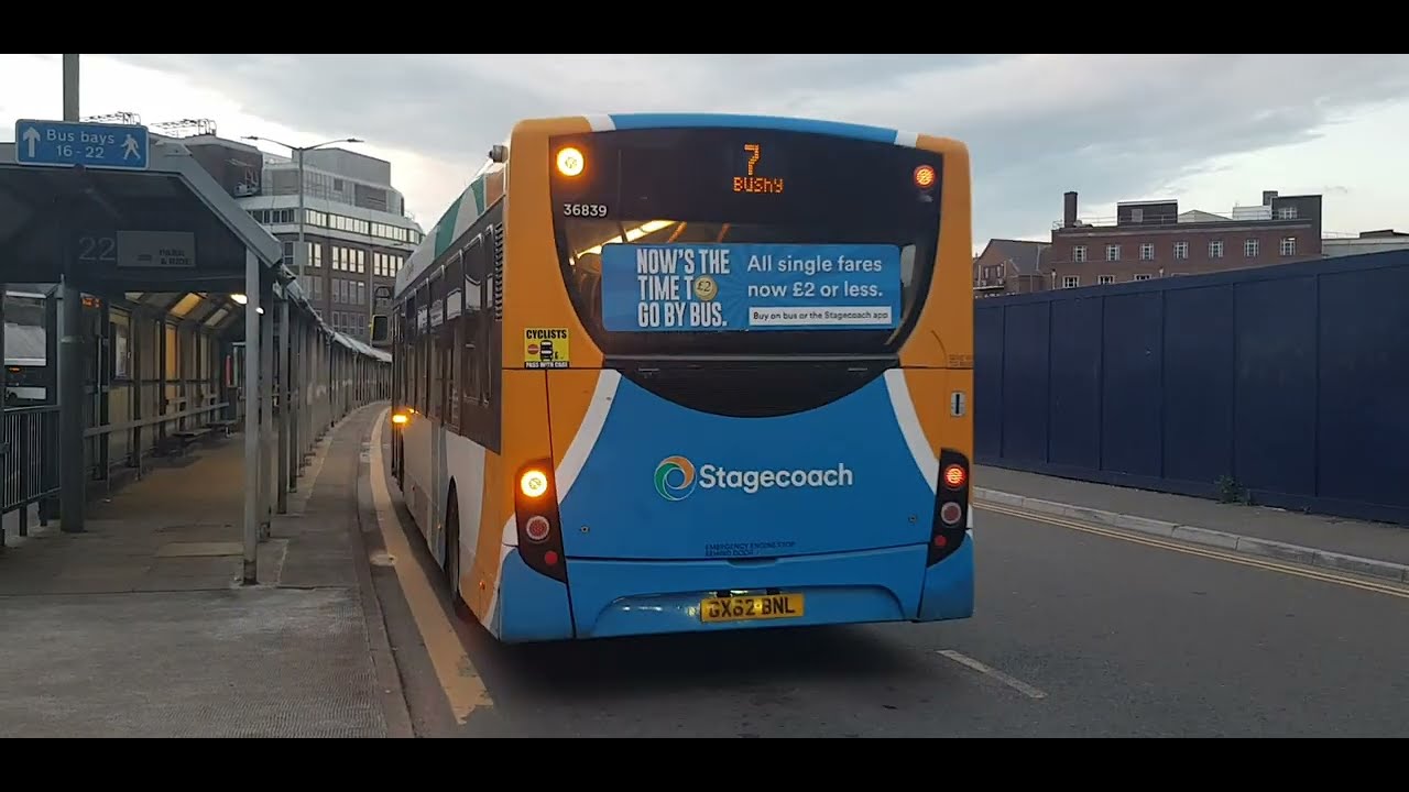 Here is the new livery stagecoach bus 36839 on the number 7 in ...