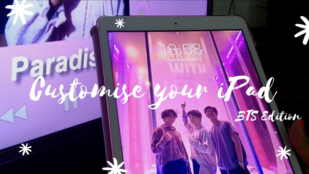 how to customise your iPad (BTS Edition 💜) + what’s on my iPad - YouTube