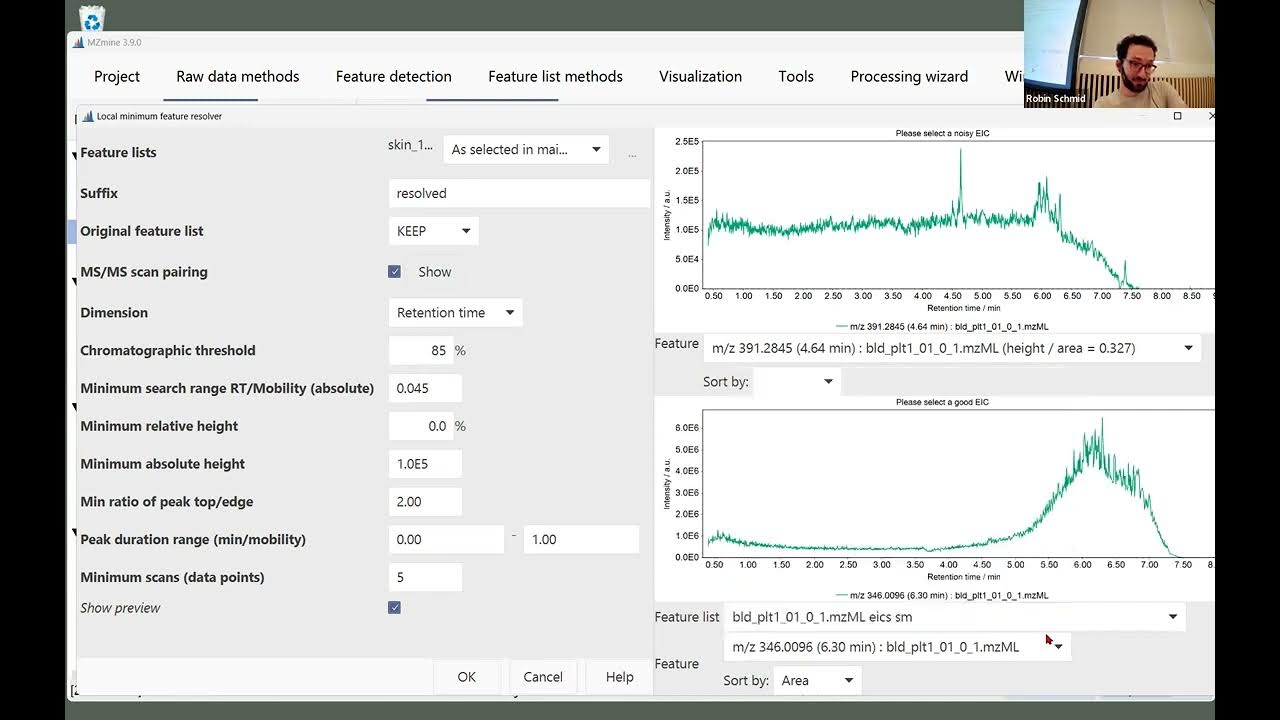 NTMSS2023 Day2 S4 Data preprocessing in MZmine 3 III - YouTube