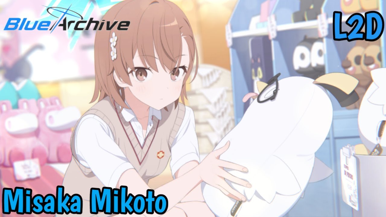 Blue Archive En Misaka Mikoto L2d Youtube