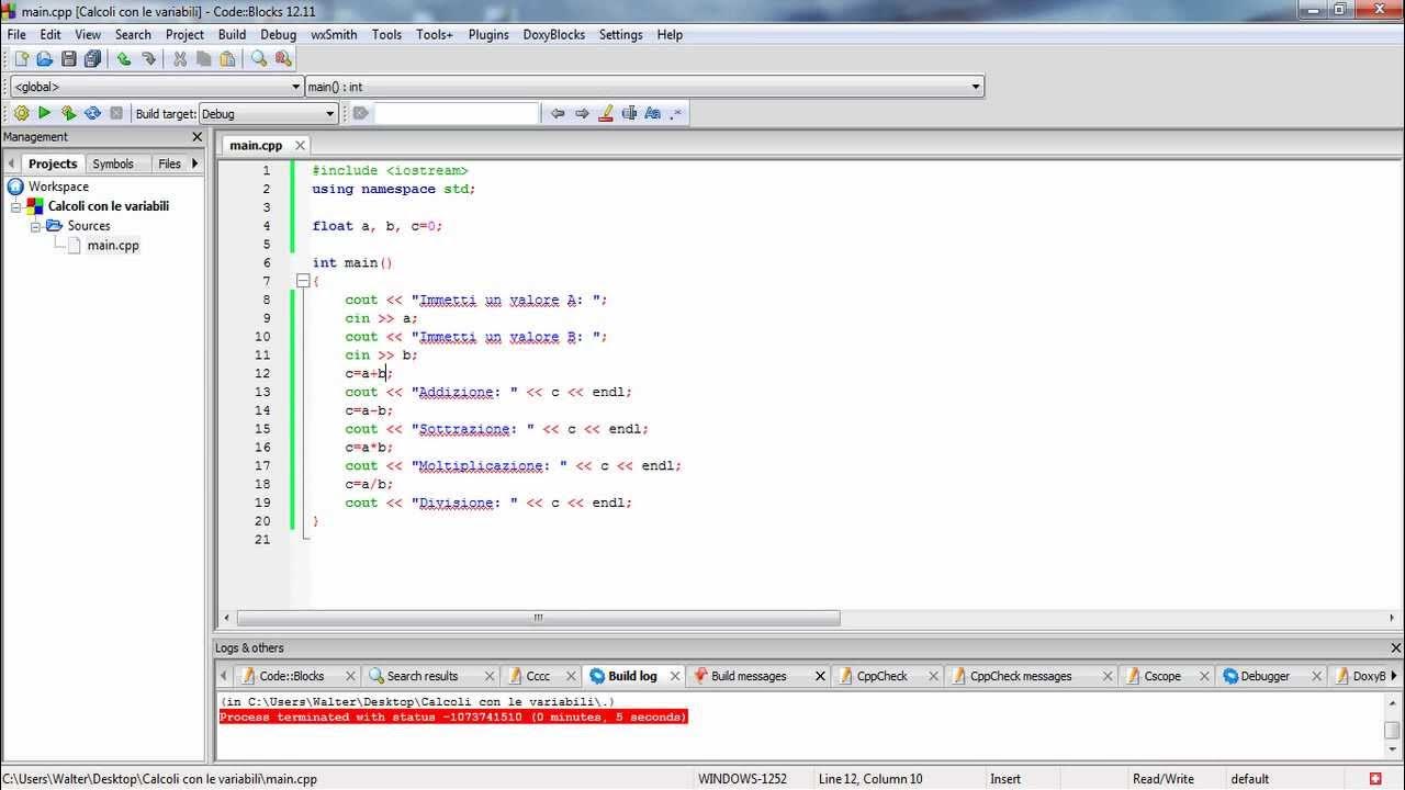 Tutorial C++ 04 - Calcoli con le variabili - YouTube