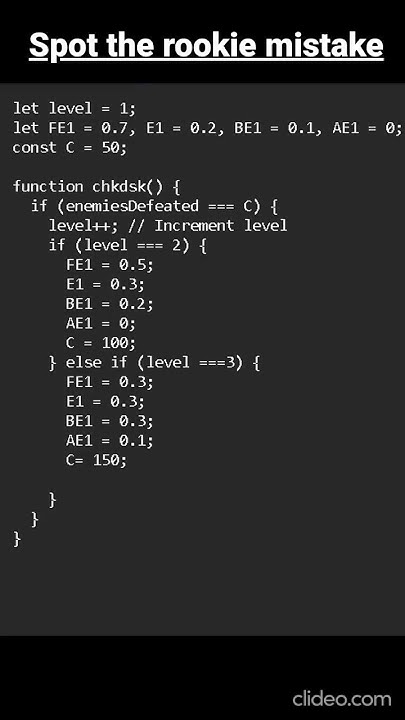 Spot the mistake #javascript - YouTube