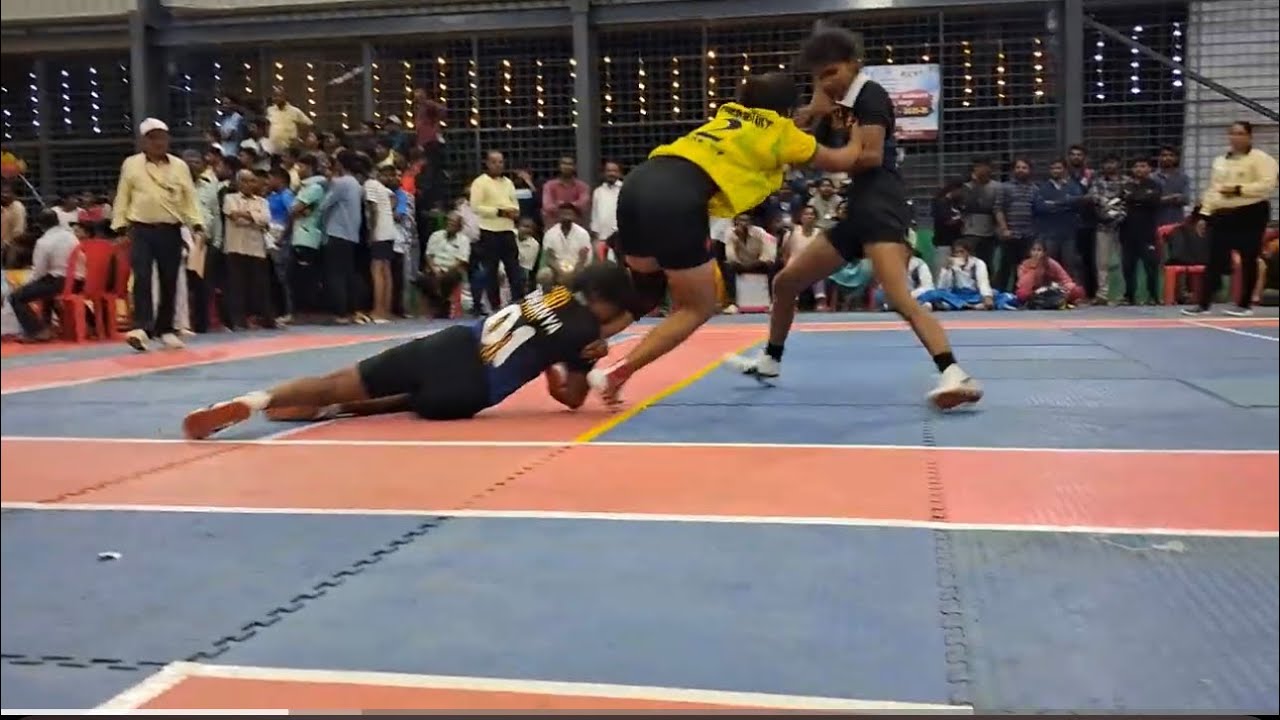 RAMANAGARA VS CHIKKODI PU GIRLS KABADDI STATE LEVEL MATCH - YouTube