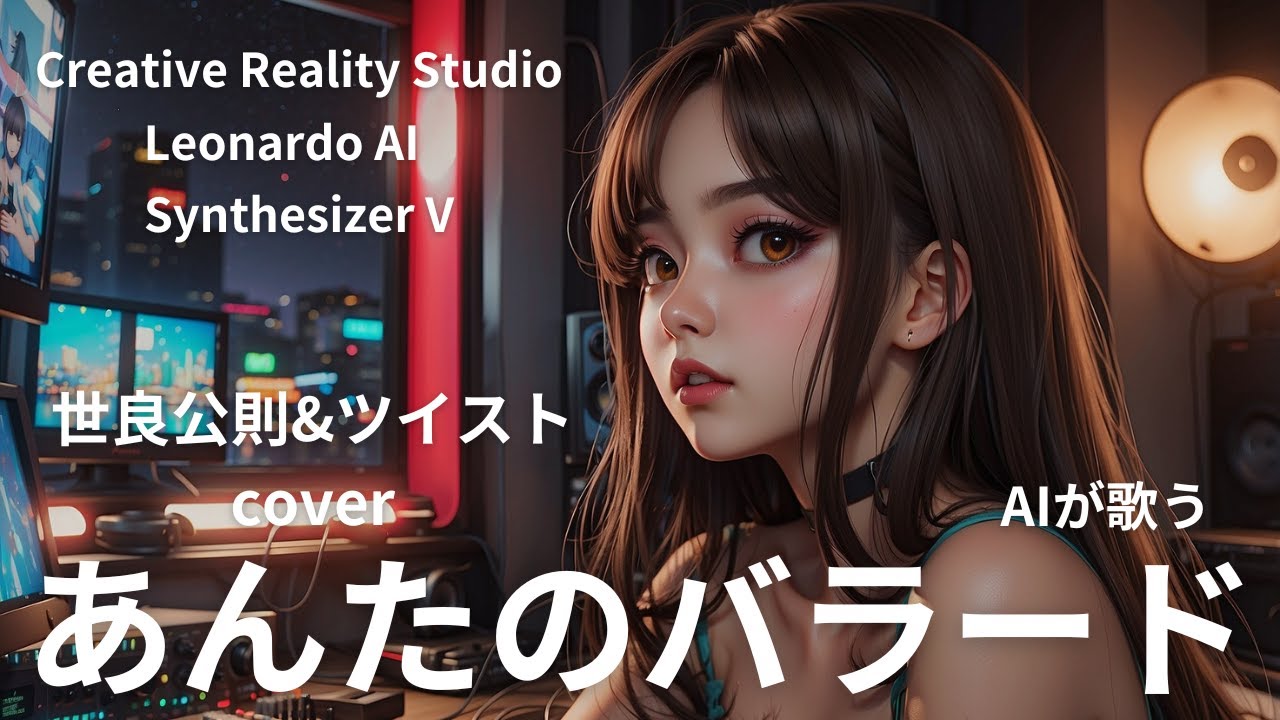【AIが歌う】あんたのバラード/世良公則 & ツイストcover【Synthesizer V】【Leonardo AI】【D-ID Creative Reality Studio】 - YouTube