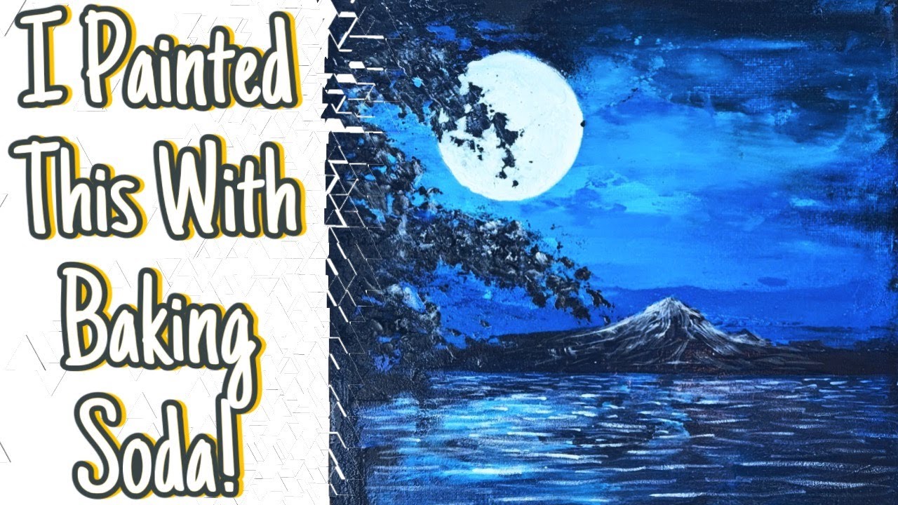 Mixing Baking Soda With Paint | Acrylic | Relaxing - YouTube