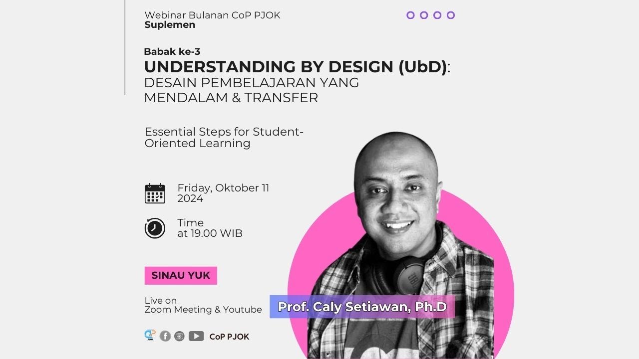 BABAK KE-3: UbD: DESAIN PEMBELAJARAN YANG MENDALAM & TRANSFER_Prof ...