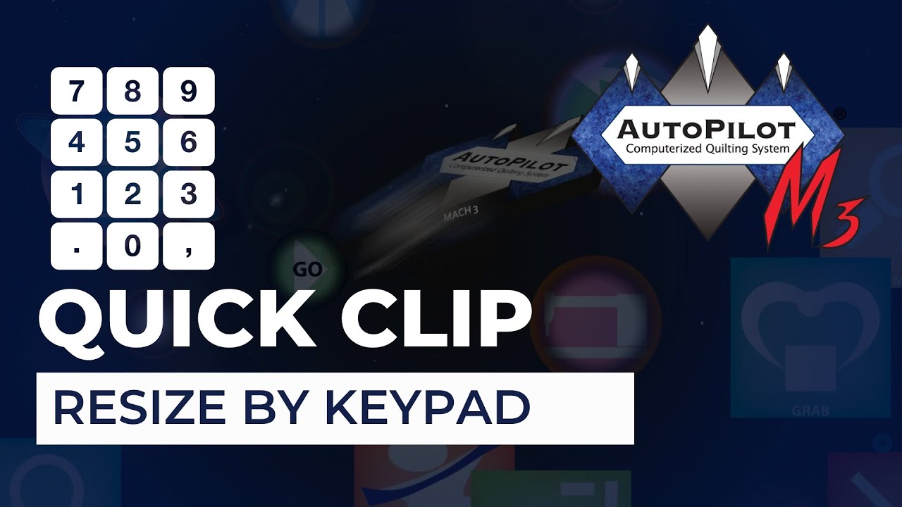 AutoPilot Mach 3 Quick Clip | Resize Using the Keypad - YouTube