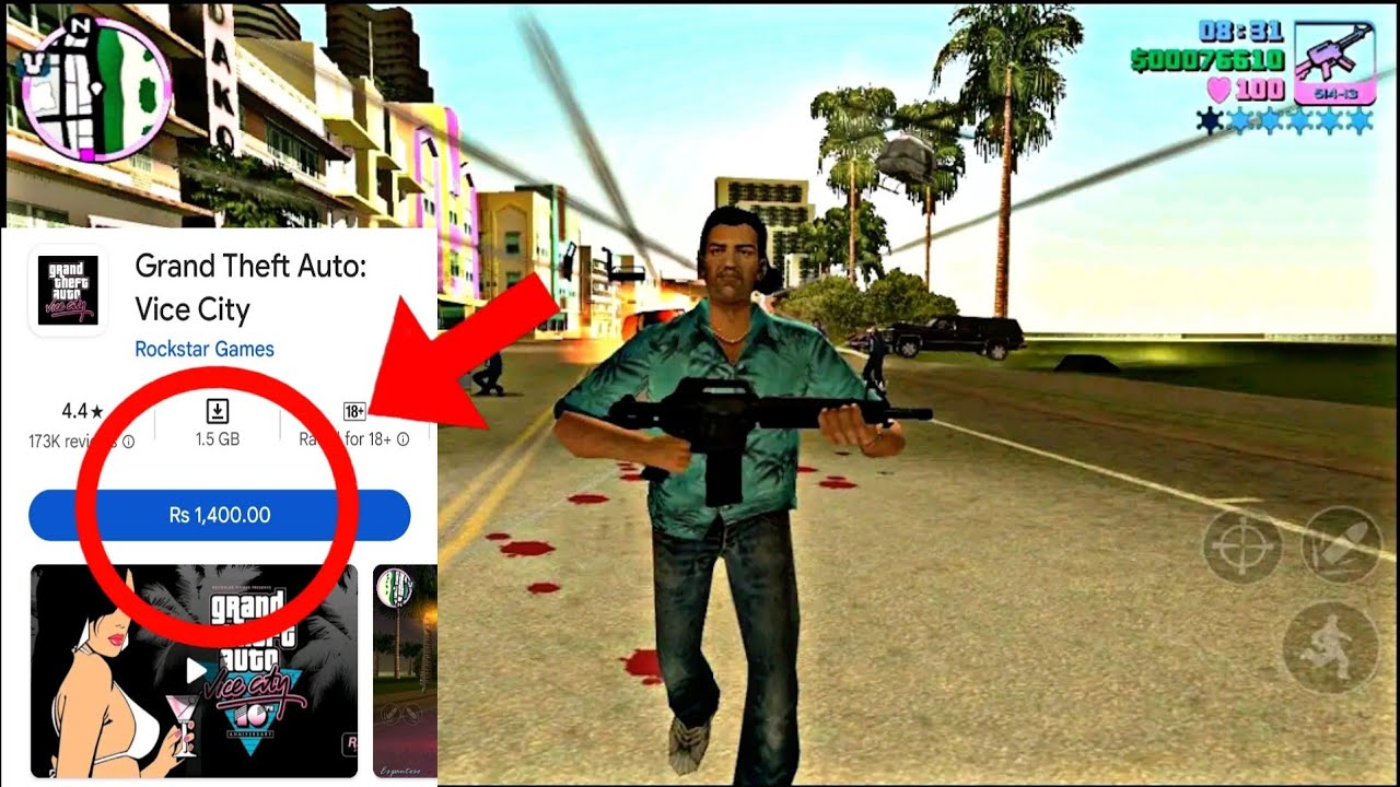 How to play Gta vice city in Mobile phone #game traffic#gtavicecity ...
