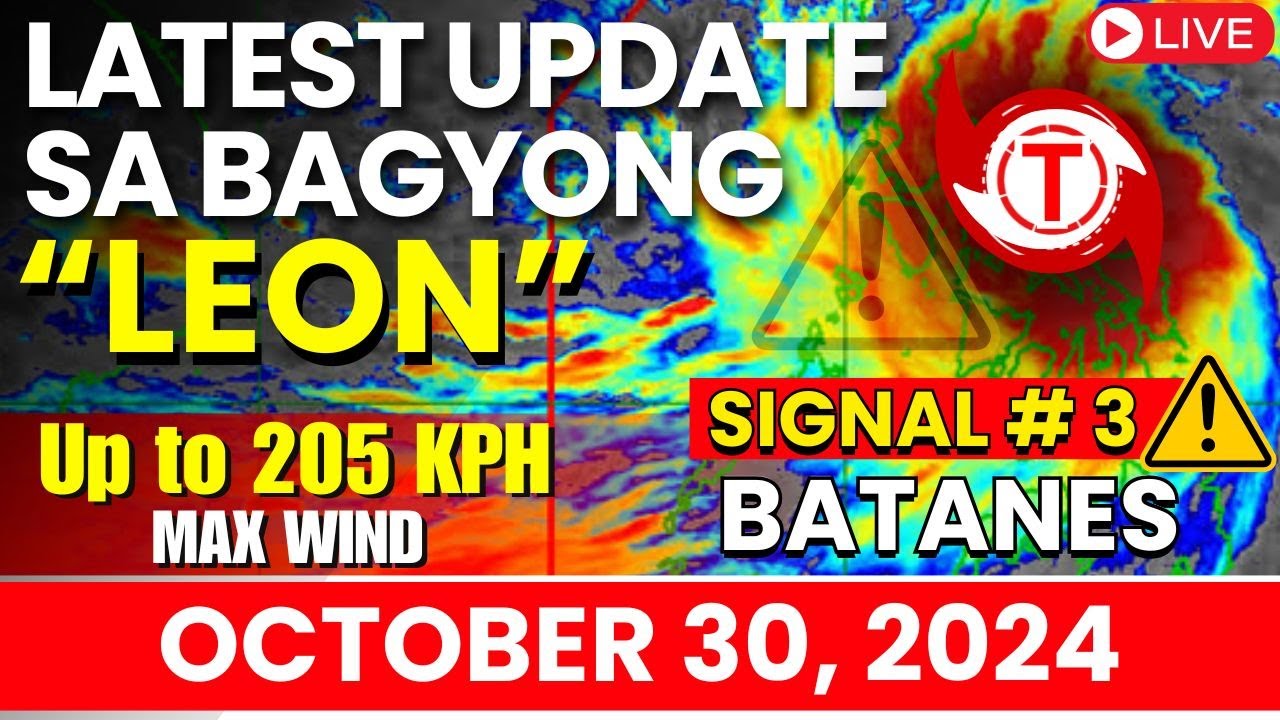 Latest Update Sa Bagyong "LEON" October 30, 2024 | Low Pressure Area in ...