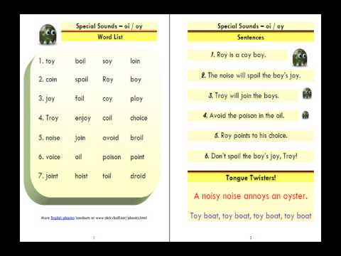 ESL Phonics Lesson: oi / oy - YouTube