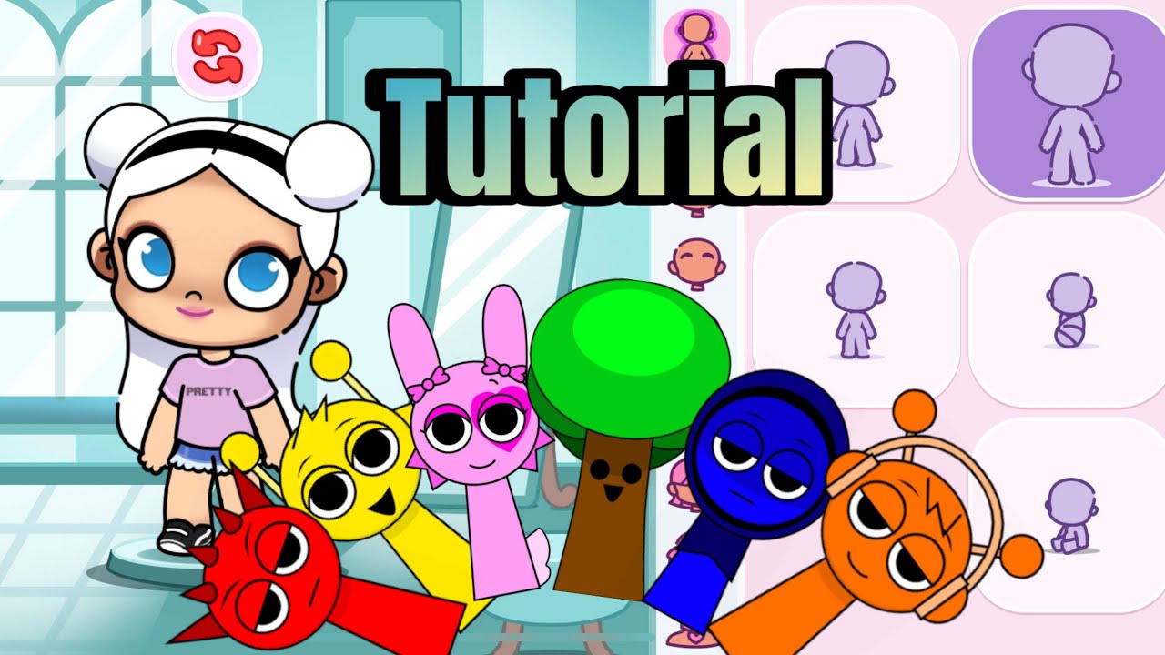 Tutorial on how to make characters from Sprunki - YouTube