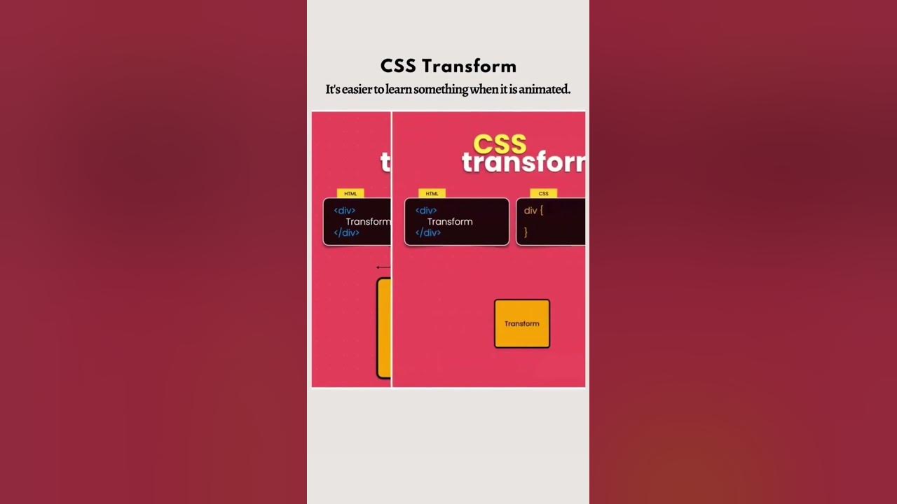 🔄 Master CSS3 Transforms in 2025: Step-by-Step Guide! 💻||#shorts #shortvideo #video #viralvideo ...