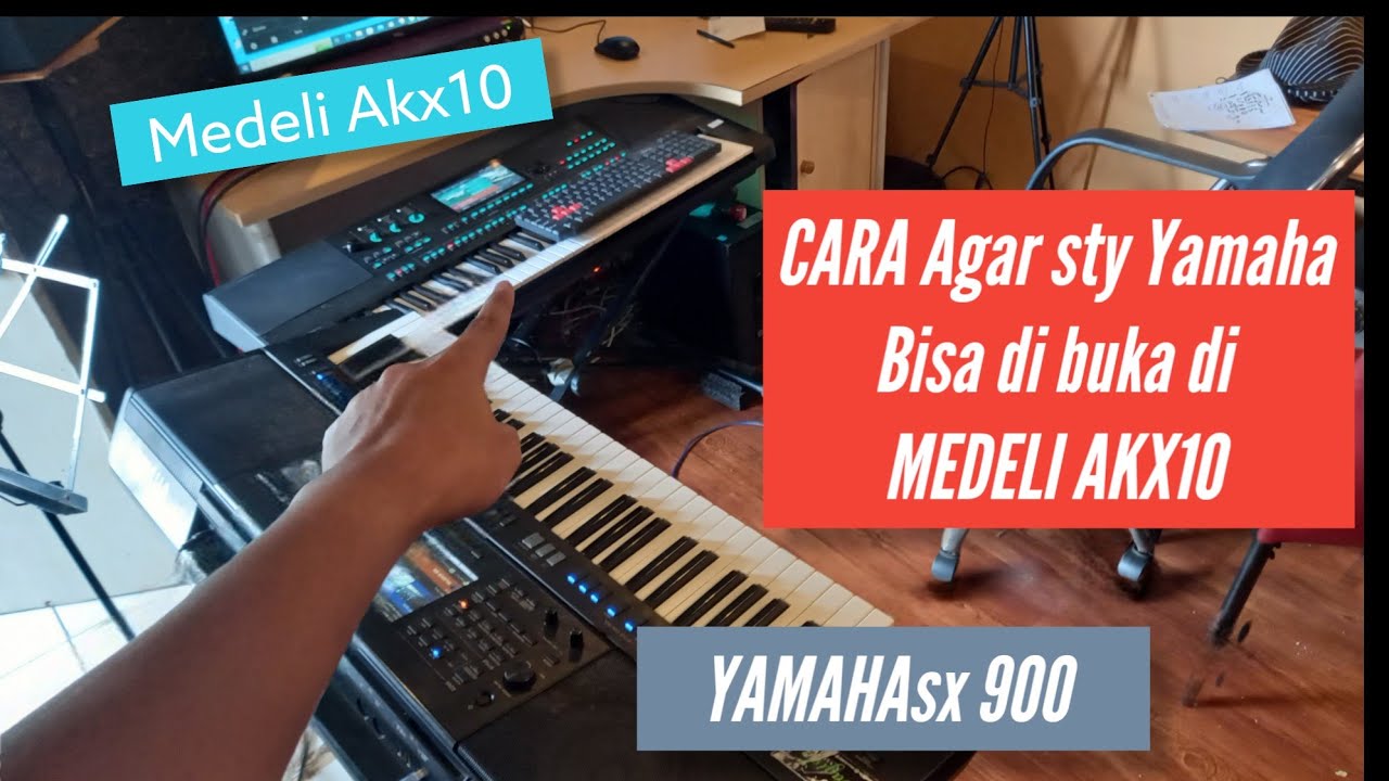 Cara merubah (Convert) Style Yamaha Agar bisa di baca di keybord Medeli ...