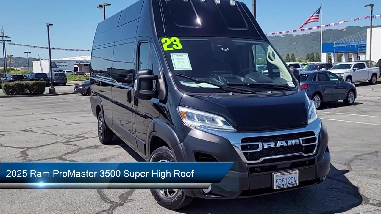 2025 Ram ProMaster 3500 Super High Roof 3D Extended Cargo Van Gilroy ...