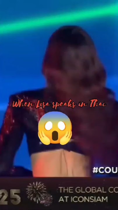 Lisa speaking in Thai in new year countdown concert #lisa #money # ...