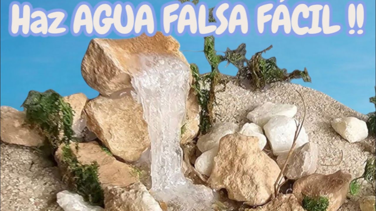 Cascada en miniatura para decorar Belenes o Maquetas /DIY - YouTube