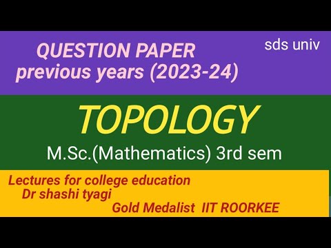 177 question paper Topology M.Sc.| TOPOLOGY question paper previous ...