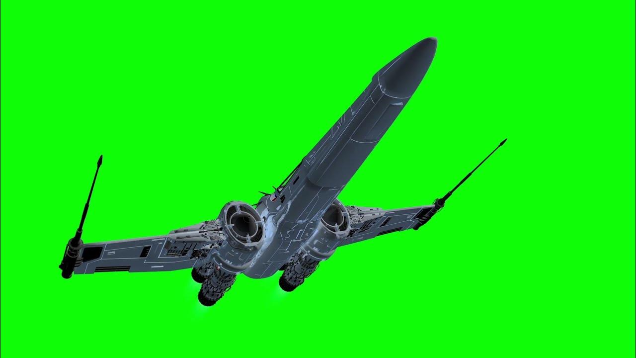 Green screen space ship chroma key - YouTube