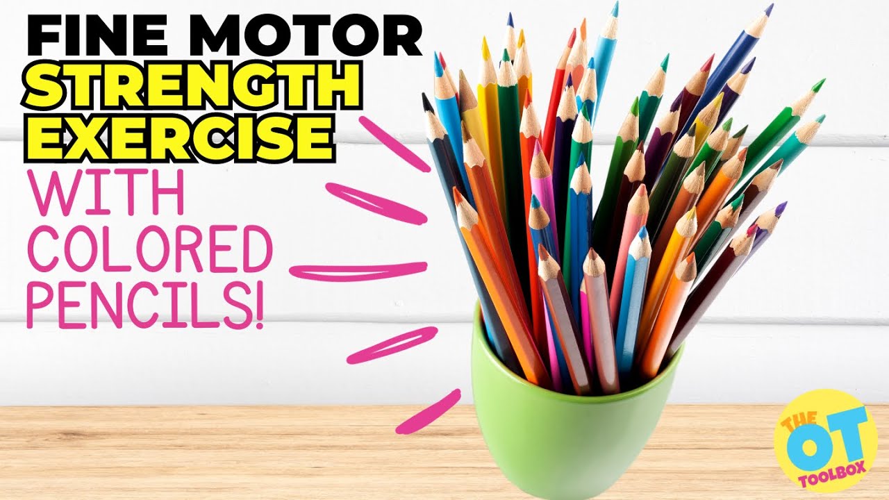 Finger Strength Exercises with Colored Pencils - YouTube