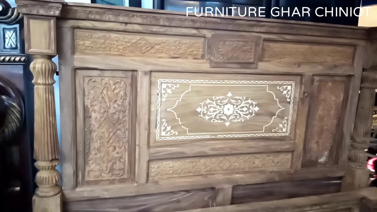 Chinioti Carving Bed dressing / CNC Bed set / inley bedset - YouTube