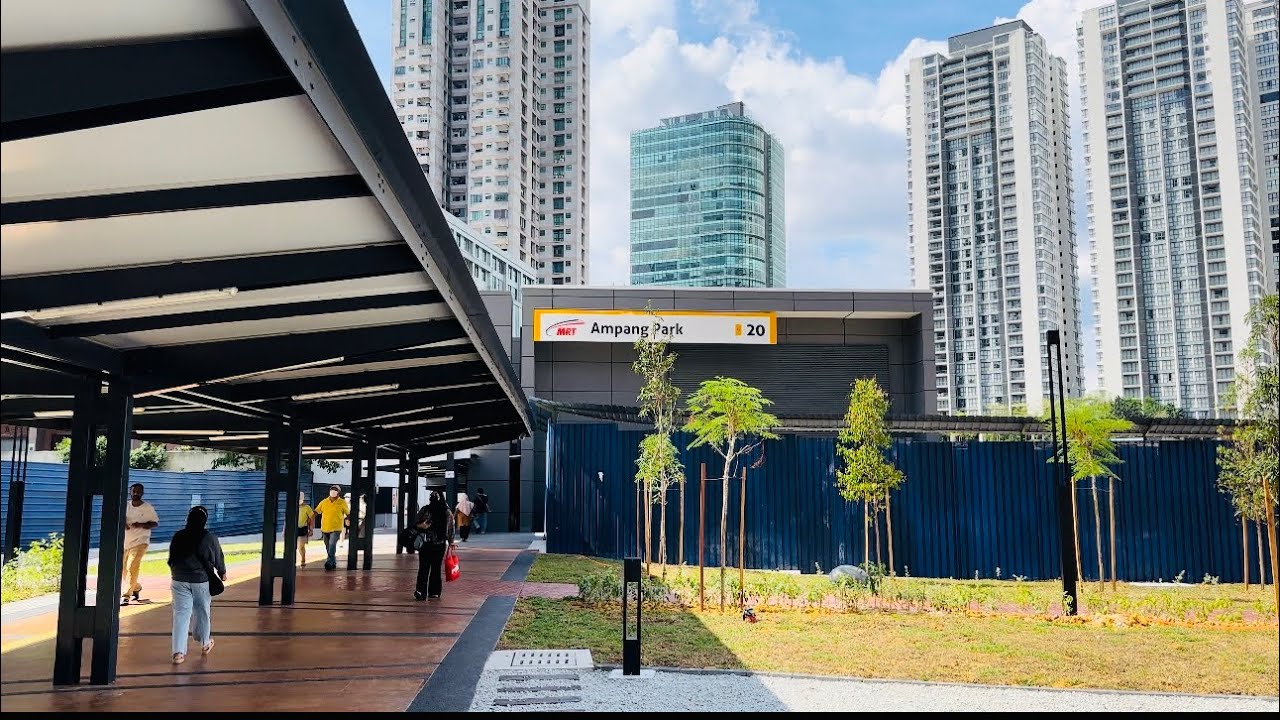 [4K60FPS] Ampang Park MRT Station Opens (Malaysia) - YouTube