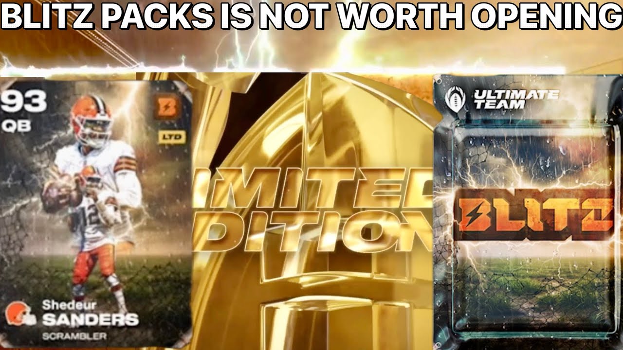 BLITZ PACKS IS NOT WORTH IT HERE IS WHY PACK OPENING MADDEN 26 - YouTube