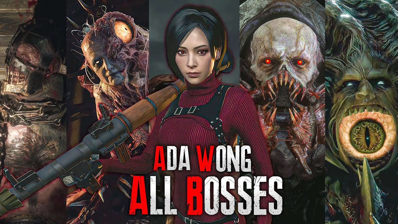 RESIDENT EVIL 4 REMAKE BADASS ADA WONG vs ALL BOSSES | INFINITE ...
