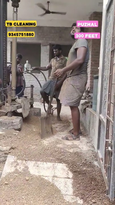 August 21, 2023 - PUZHAL - DRILLING : 300 feet - TB BOREWELL CLEANING SERVICES CHENNAI - YouTube