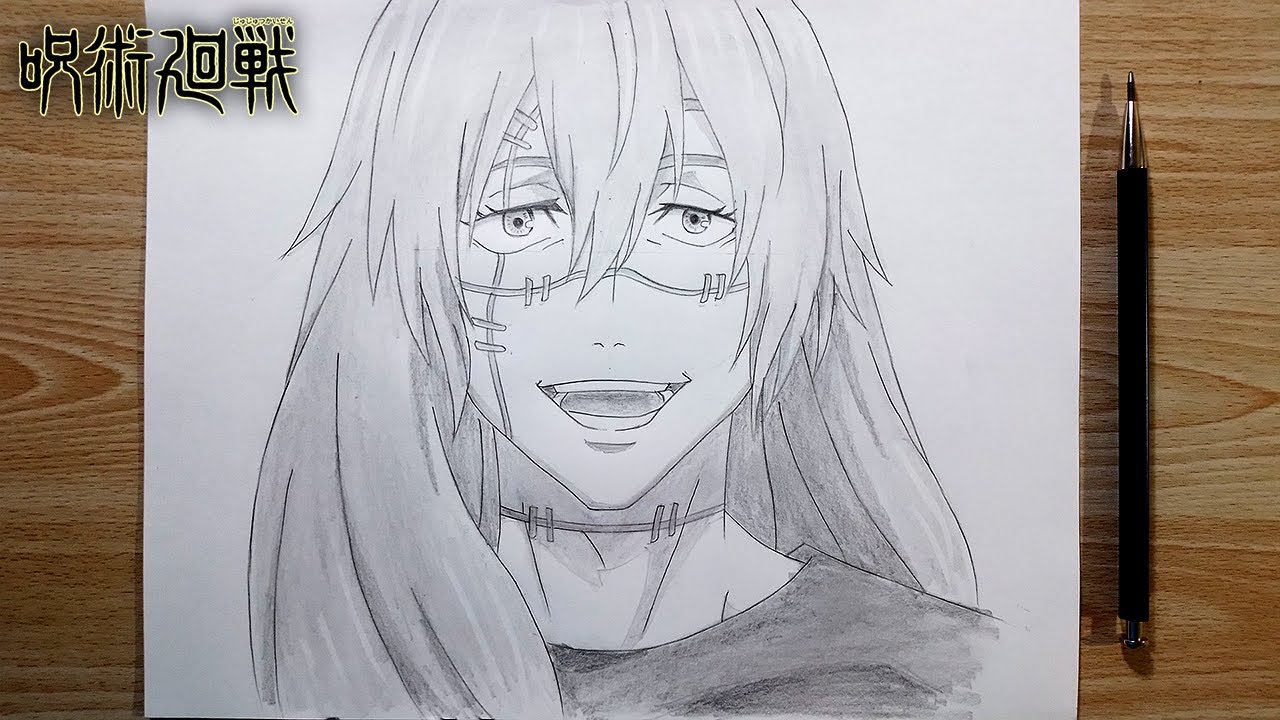 How to draw Mahito | Step by Step | Jujutsu Kaisen - YouTube