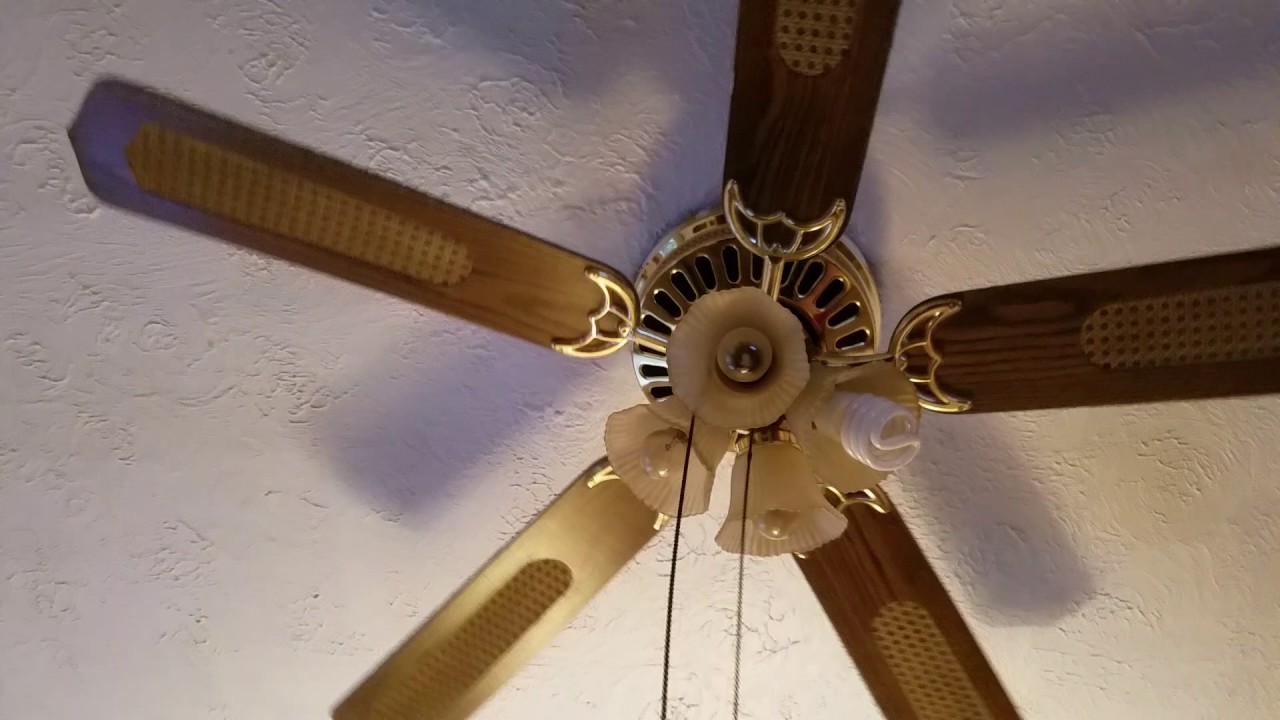 52" Crest 5500 Series Hugger Ceiling Fan in a House. - YouTube