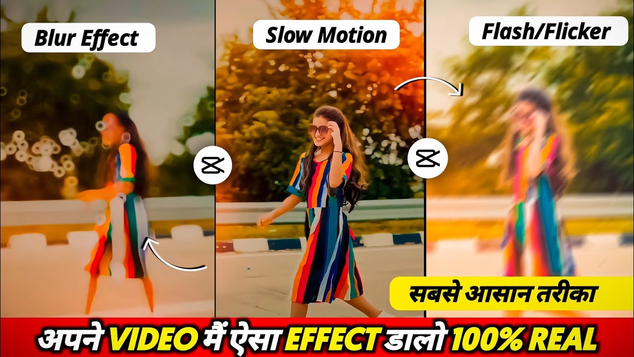 Trending Instagram Reels Video Editing In Capcut | Slow Motion, Blur Effect, Flash Effect - YouTube