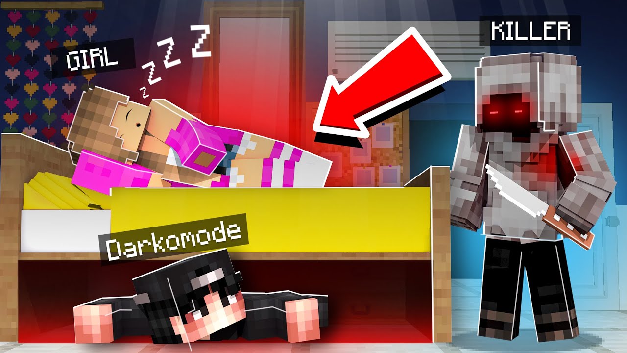 I Spent The Night UNDER Her Bed.. SOMEONE BROKE IN! (Minecraft 13th ...