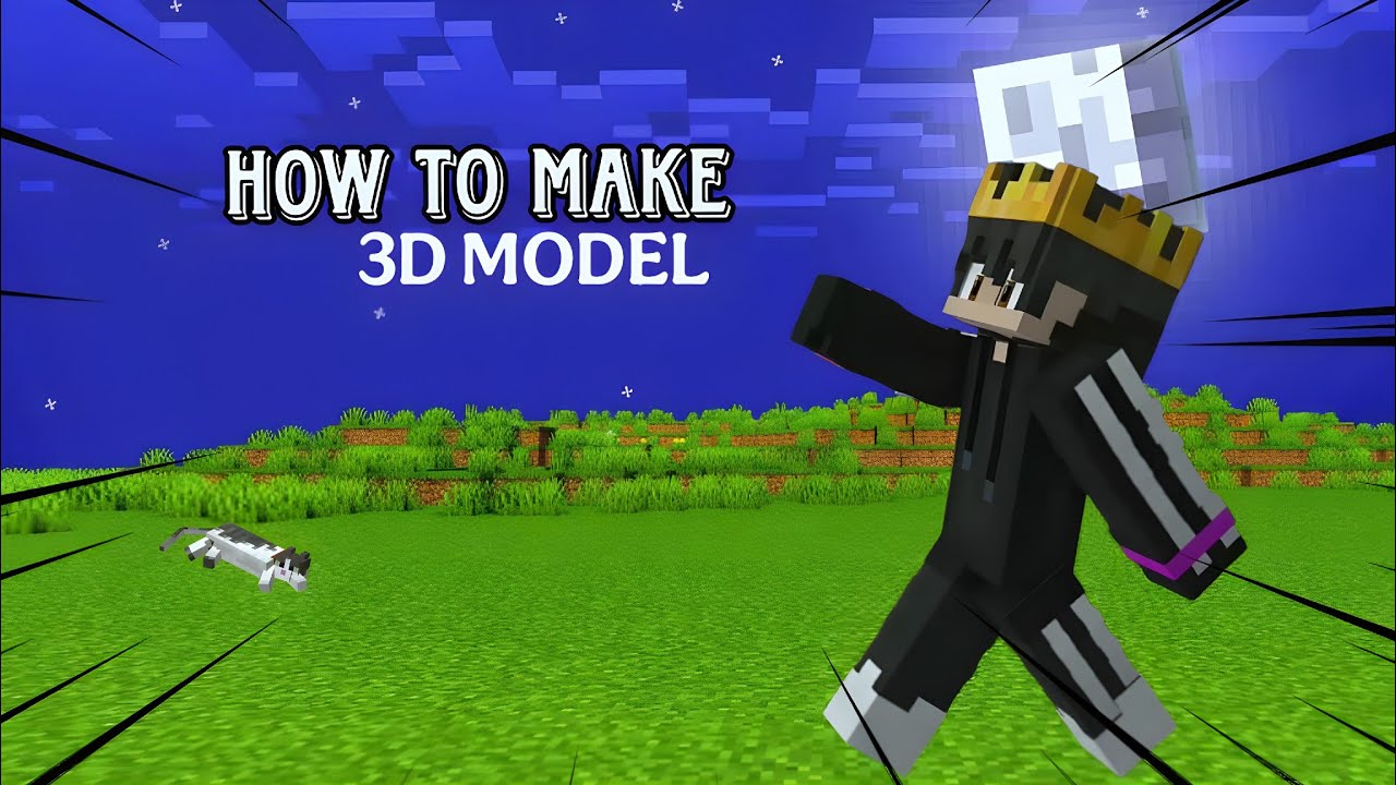 HOW TO MAKE 3D MODEL IN MINECRAFT #minecraft #viralvideo #minecraft # ...